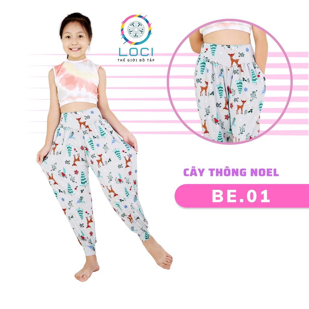 Mua 💓 Quần alibaba baby , quần tập nhà LOCI cho bé gái từ 18kg đến 45kg ...