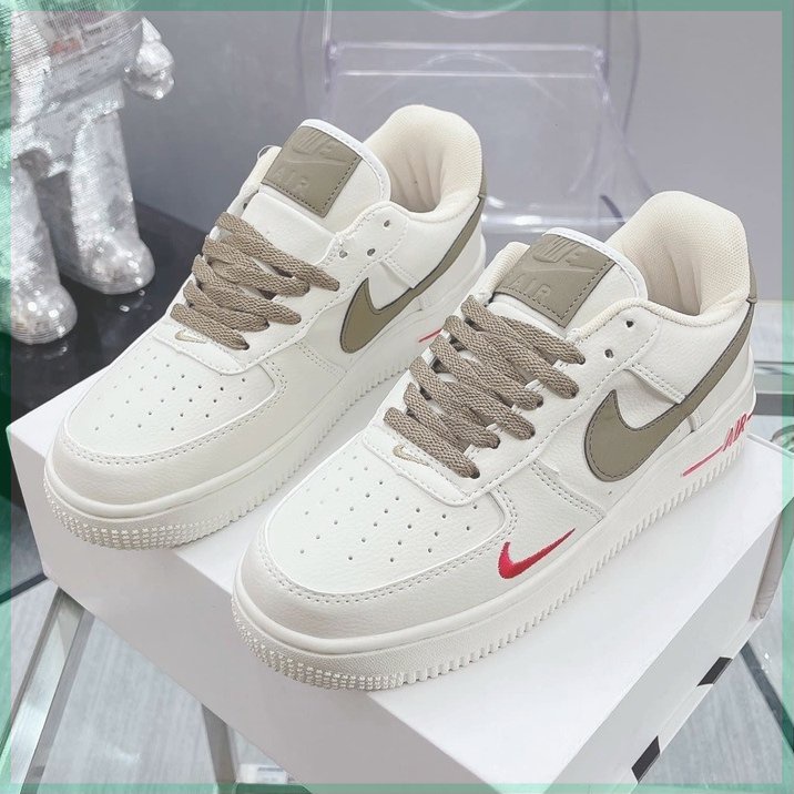 Giày Nike Air Force 1 Trắng Vệt Nâu Cổ Thấp, Giày Thể Thao Sneaker Nam ...