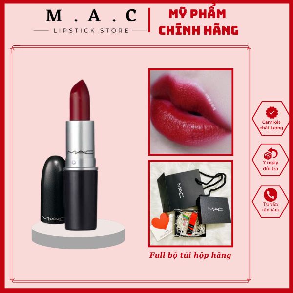 Mua Son MAC Russian Red 612 Đỏ Cổ Điển Trendy, son MAC chính hãng date ...
