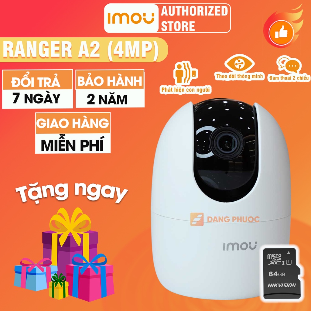 Camera Wifi Trong Nhà IMOU Ranger 2C, Ranger A2 A22EP (2MP), A42P (4MP ...