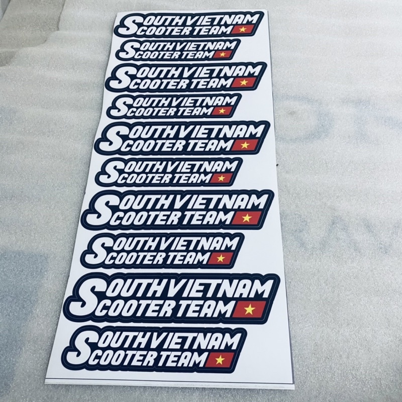 Mua Tem logo sticker SOUTH VIETNAM SCOOTER TEAM,team southvietnam giá ...