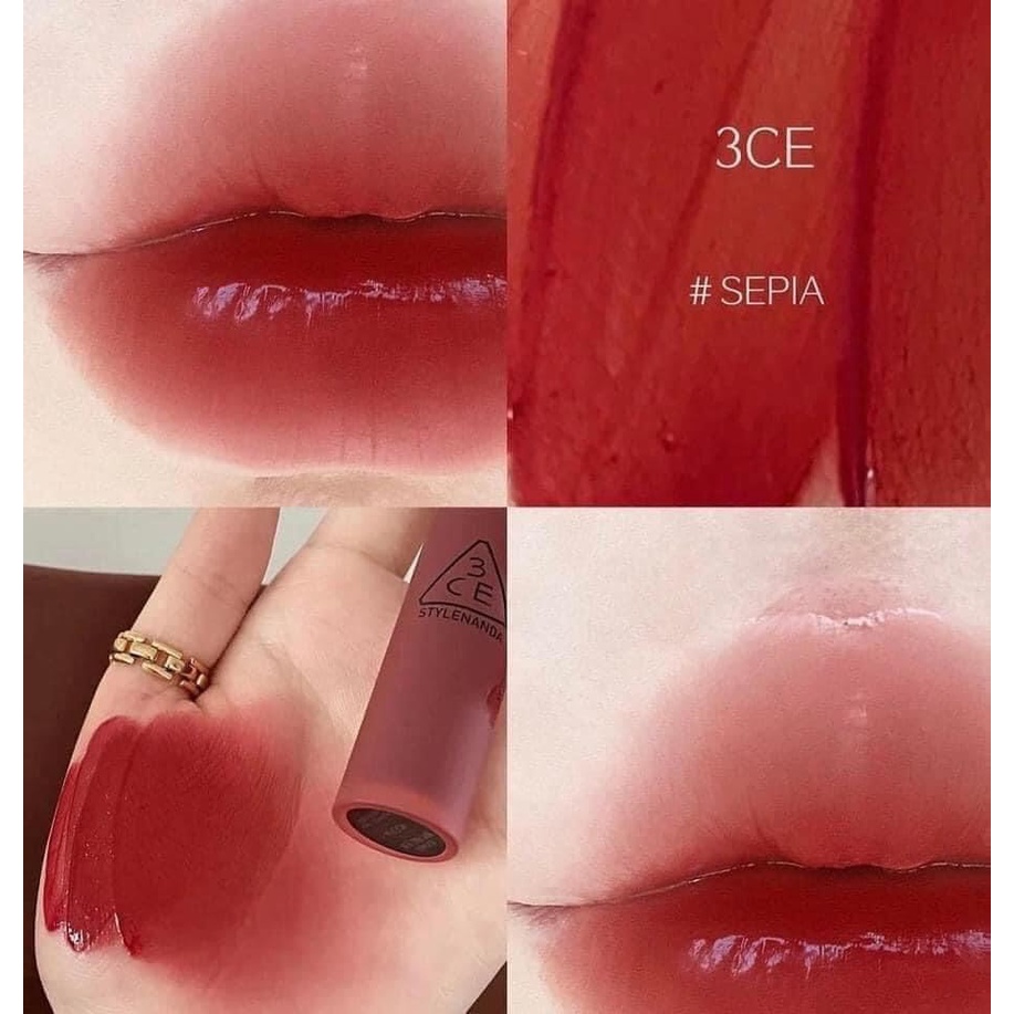 Mua Son 3CE Blur Water Tint #Sepia - Màu Đỏ Gạch Đậm giá rẻ nhất | TecKi.Vn