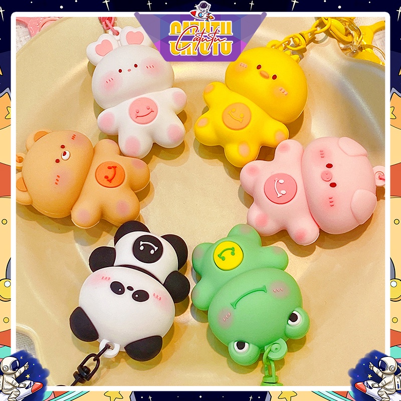 Mua Móc Khóa Thú Dễ Thương Móc Khóa Xe Máy Cute Con Gấu Thỏ Heo Ếch Gà ...