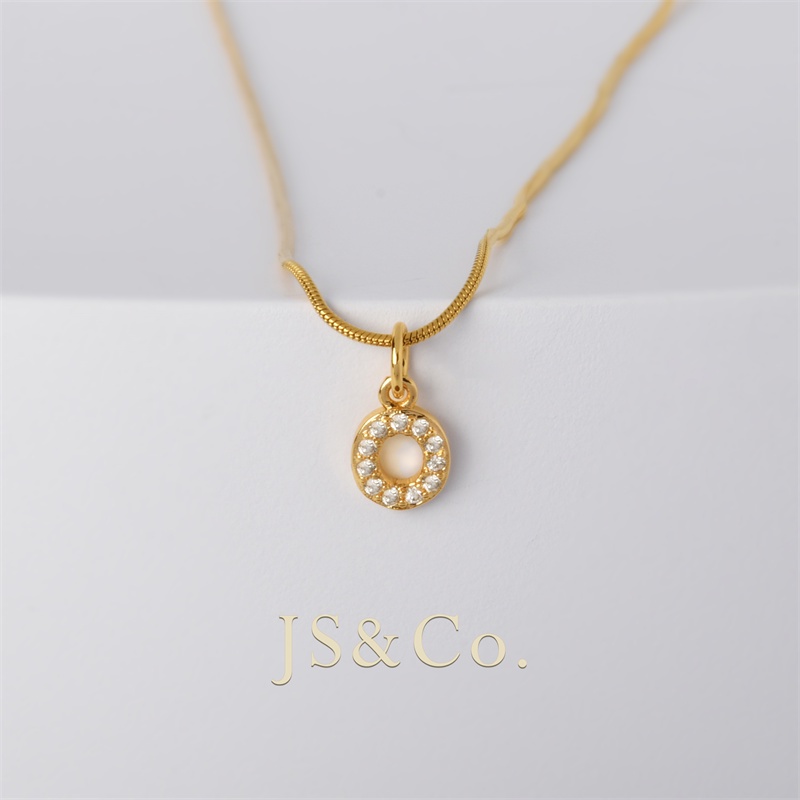Mua JS&Co. Mặt Dây Chuyền Chữ Cái Kim Cương Vàng 18K Phụ Kiện Thời ...