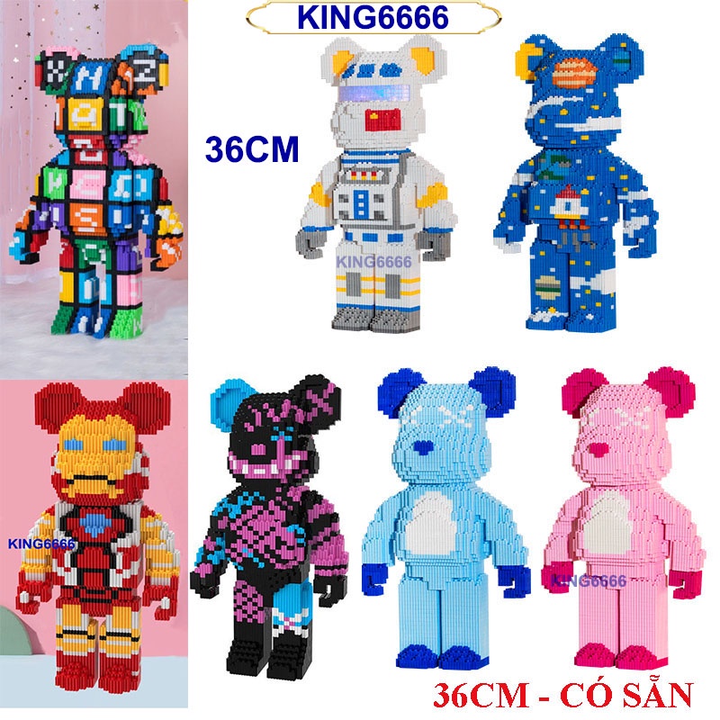 Xếp Hình Lego Tượng Gấu Bearbrick Cỡ Lớn Trưng Bày Trang Trí Sang Trọng ...