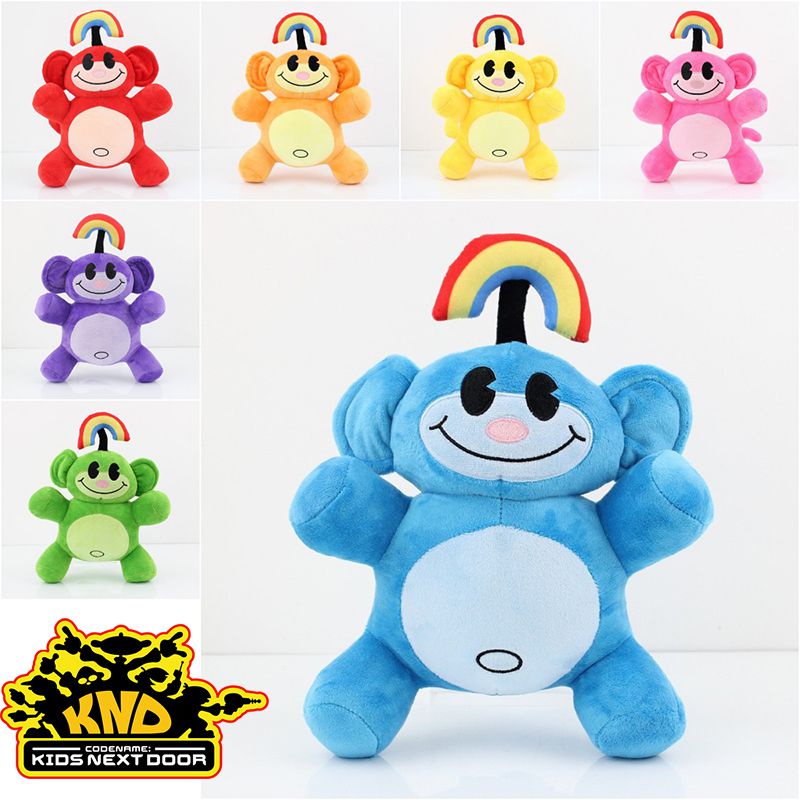 Plush Toys 7 Piece Rainbow Monkey Plush Set - 12 Inch KND Stuffed ...