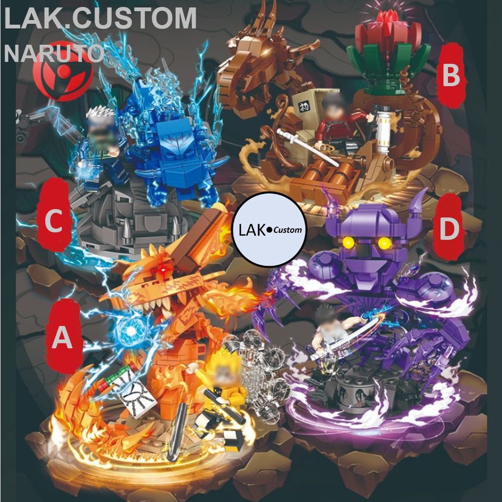 MÔ HÌNH [LEGO] SUSANOO, CỬU VĨ, NHẤT VĨ, ỐC SÊN KATSUYU, CÓC GAMABUNTA ...