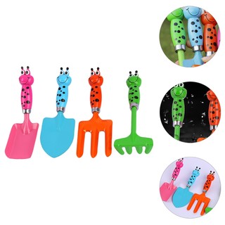 4pcs Hand Rake Small Kids Garden Fork Plastic Shovels Kids Sandcastle ...