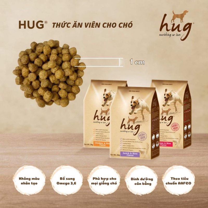 Hạt Hug thức ăn khô cung cấp dinh dưỡng cho chó | Shopee Việt Nam