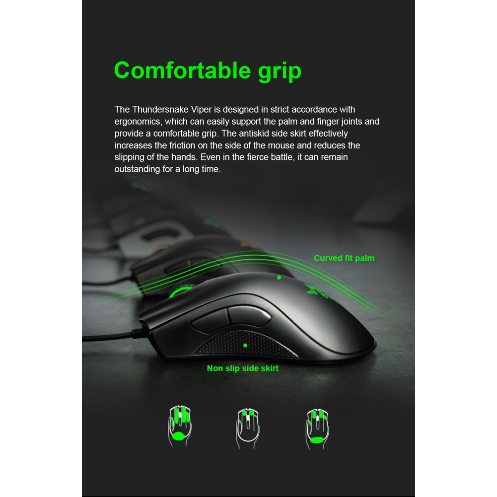 Mua Razer Thundersnake Viper Chuột Tiêu Chuẩn Cáp Ánh Sáng Rgb Thể Thao ...