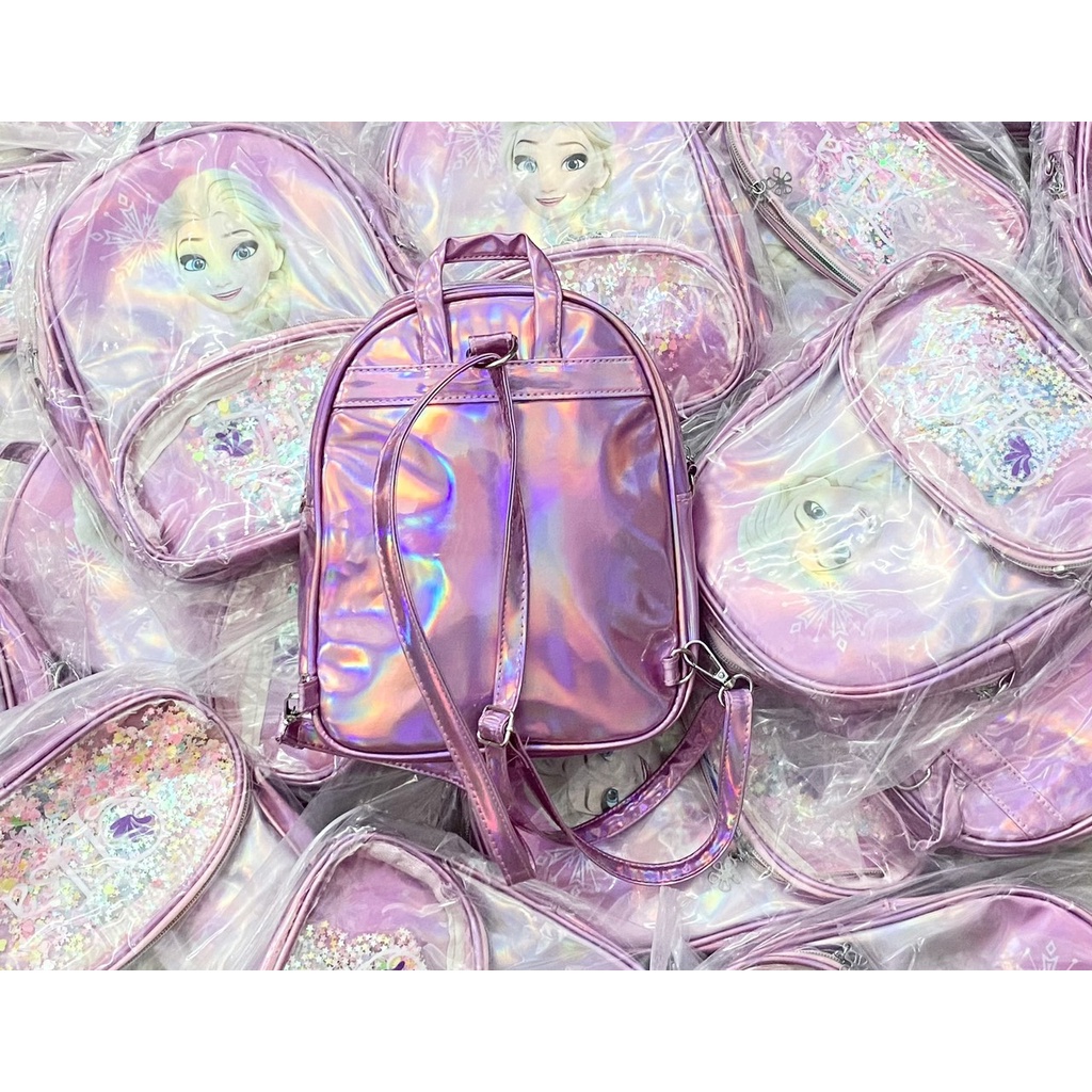 Mua Balo đi học, balo elsa nhũ hồng cho bé mầm non đi học đi chơi hàng ...