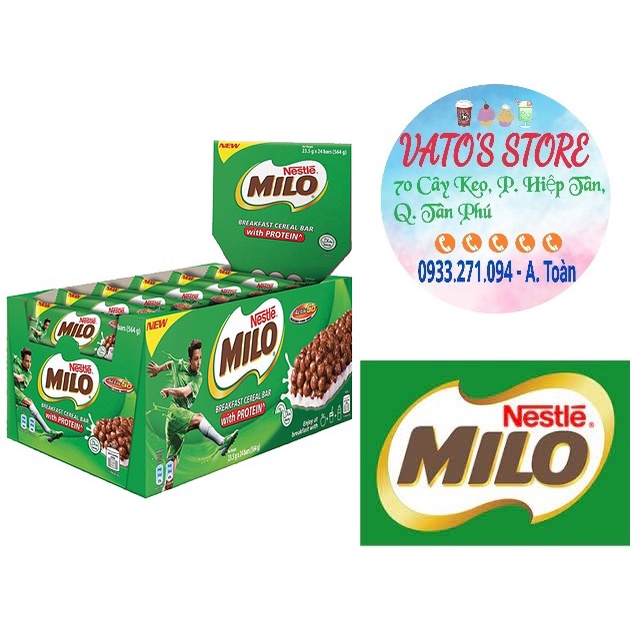 Mua Hộp 24 thanh ngũ cốc ăn sáng NESTLÉ Milo (24 thanh x 23.5g) / Combo ...