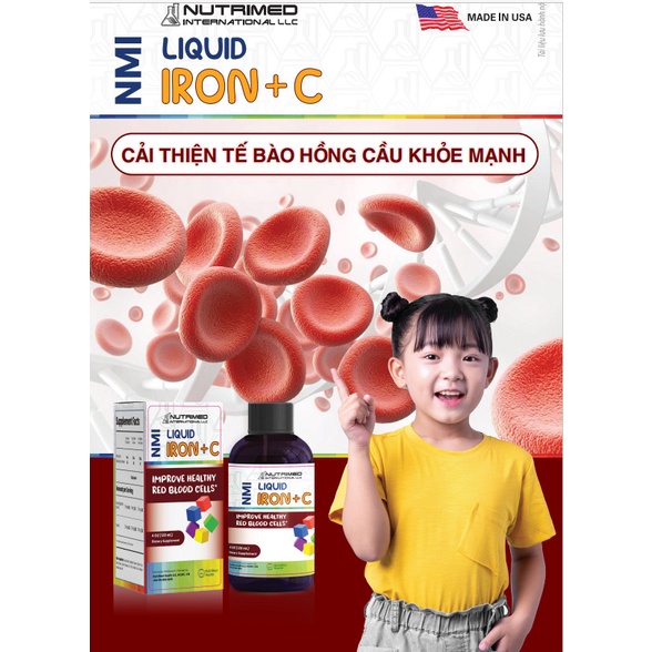 Thực Phẩm Chức Năng bổ sung sắt và vitamin C, hỗ trợ giảm nguy cơ thiếu máu do thiếu sắt NMI ...