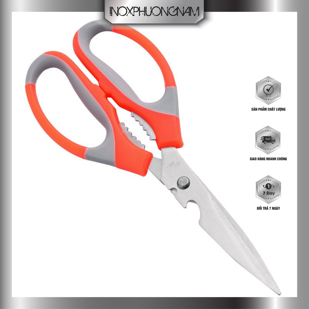 Kéo đa năng nhà bếp - Kéo làm bếp K024 cắt thức ăn, khui nắp chai ...