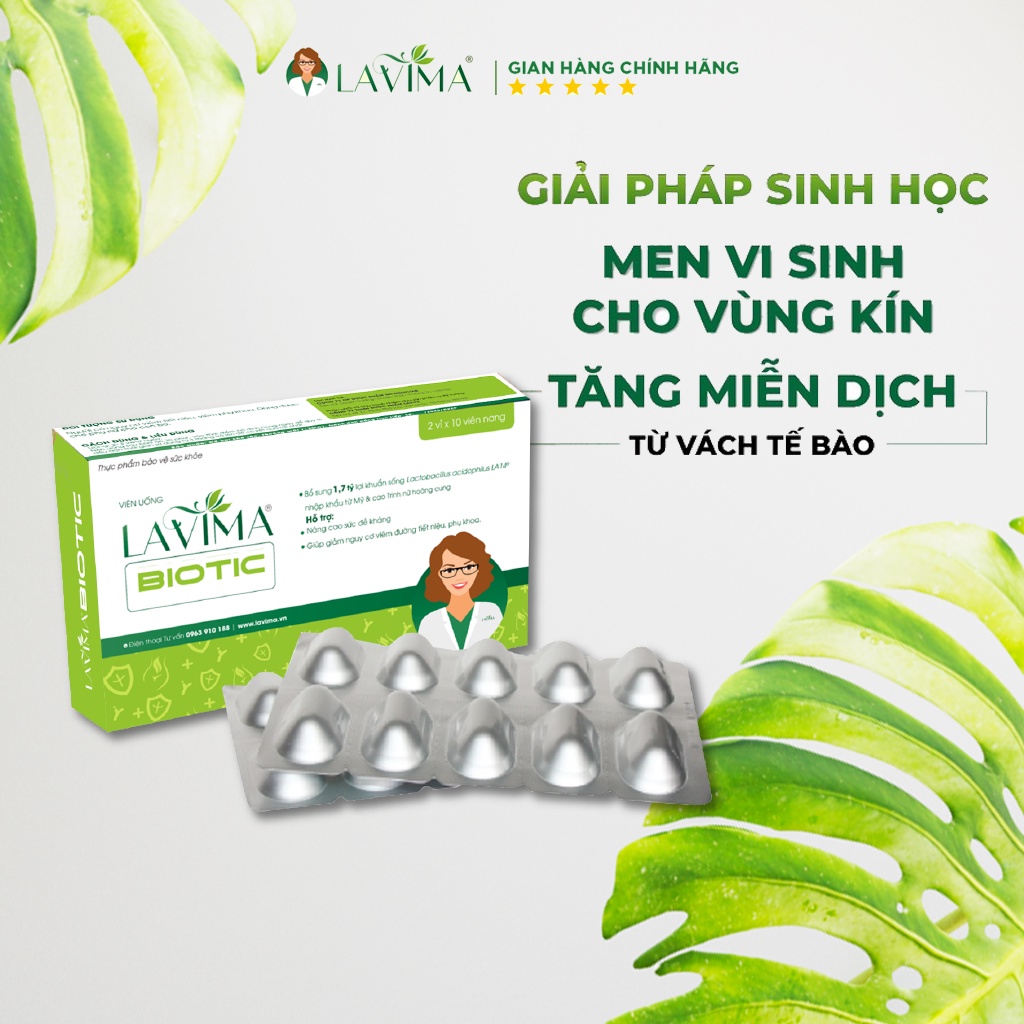 Mua Combo 3 Hộp Viên Uống Phụ Khoa, Men Vi Sinh Vùng Kín LAVIMA BIOTIC ...