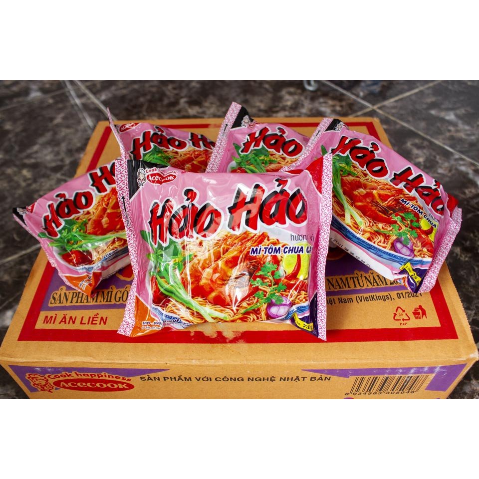 Mua Thùng Mì Tôm 30 Gói Hảo Hảo chua cay ,thiếu gói muối mỡ(Lưu ý ko có ...