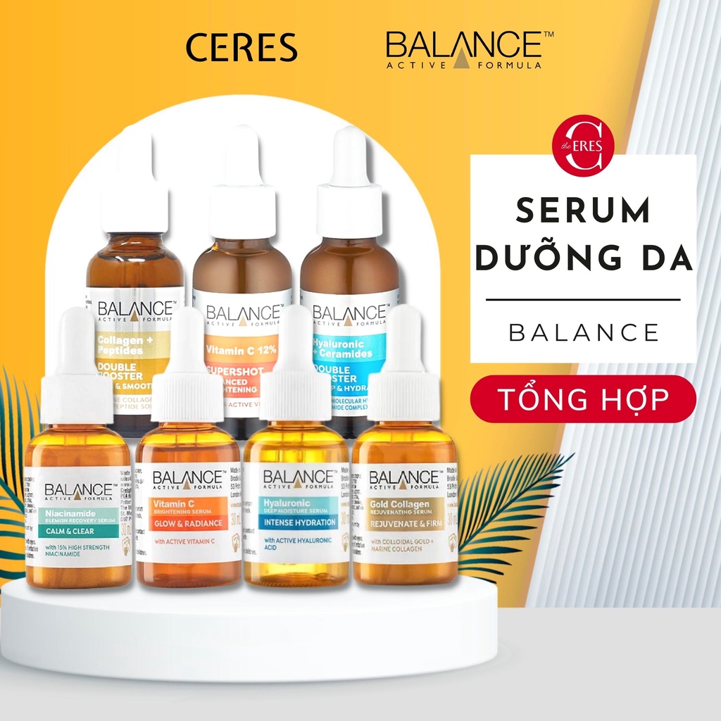 Serum Vitamin C Balance Active Formula ( Niacinamide, Hyaluronic ) Giảm ...