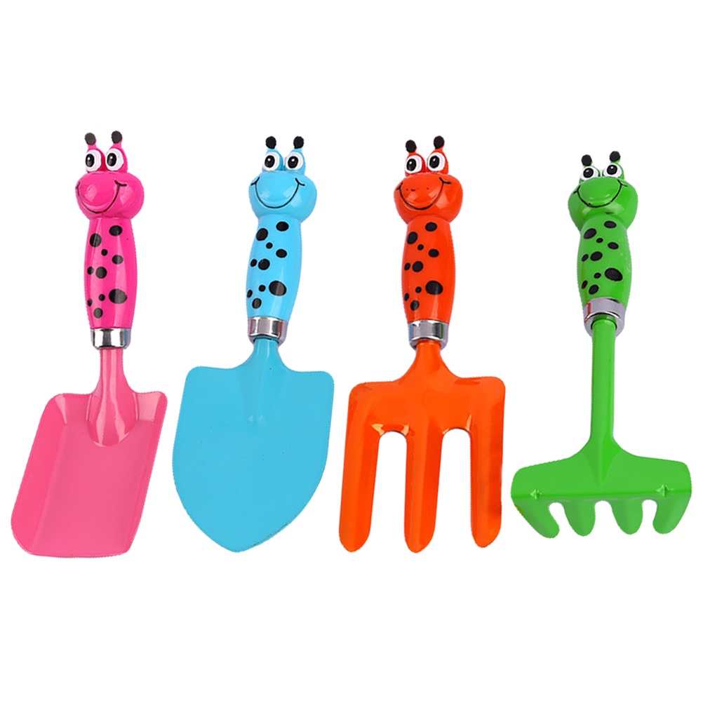 4pcs Hand Rake Small Kids Garden Fork Plastic Shovels Kids Sandcastle ...