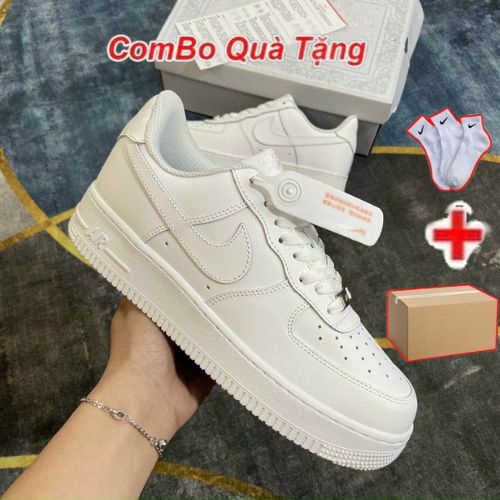 Mua Giày_Nike air force 1 trắng, Giày thể thao nam nữ AF1 full trắng đế ...