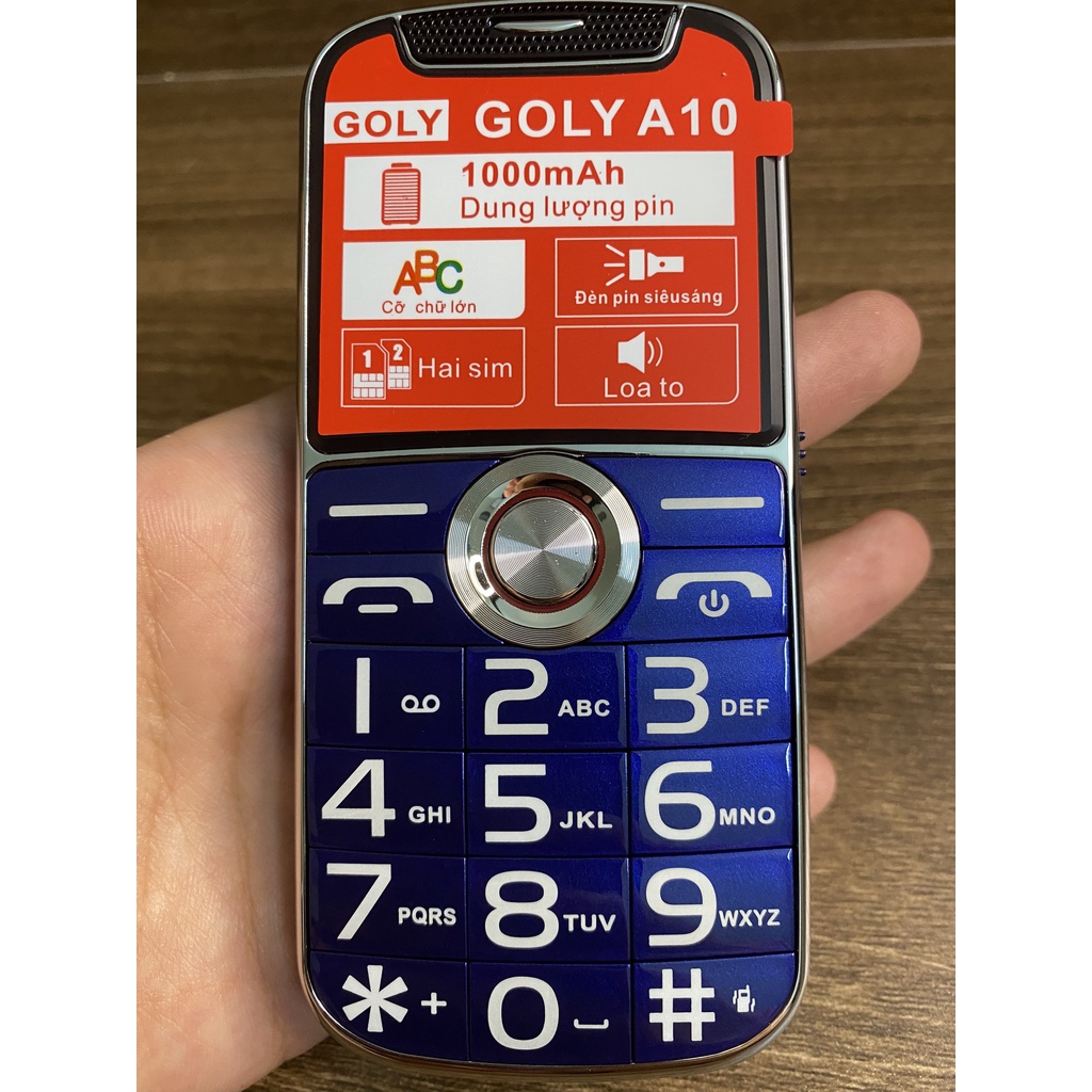 Mua Điện Thoại Người Già GOLY A10 - 2 Sim 2 Sóng - Phím To, Loa Khủng ...