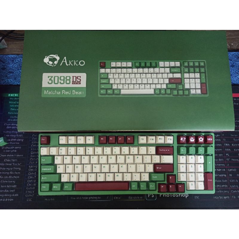 Mua Bàn phím cơ AKKO 3098 DS Matcha Red Bean ( Akko Blue / Orange ...