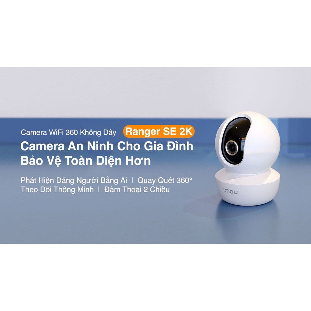 Mua Camera IMOU Ranger SE bản 2MP/4MP, kết nối WiFi, Quay quét góc 360 ...