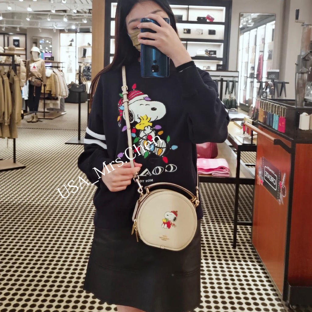 Mua Túi máy ảnh COACH Snoopy Đồng thương hiệu Phiên bản giới hạn Túi ...