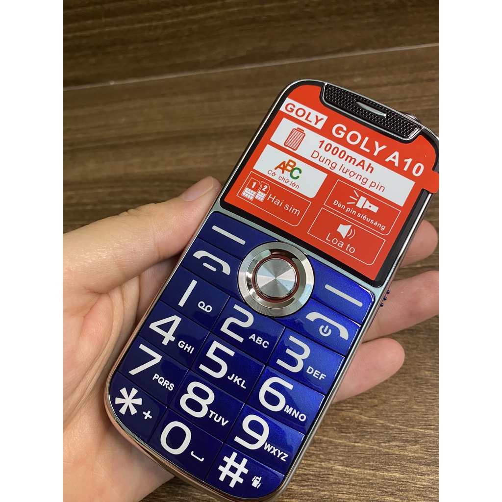 Mua Điện Thoại Người Già GOLY A10 - 2 Sim 2 Sóng - Phím To, Loa Khủng ...