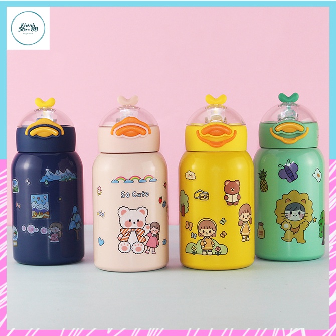 Mua Bình giữ nhiệt 400ml Good Duck tặng Sticker bình đựng nước cho bé ...