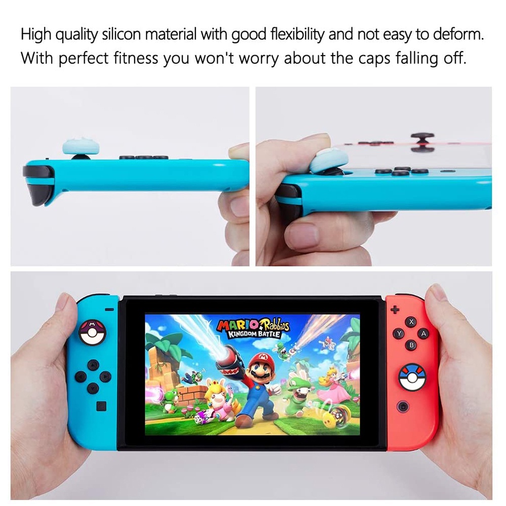 Set 4 Nút Bọc Tay Cầm Chơi Game Nintendo Switch Switch OLED Switch Lite NS JoyCon Chuyên Dụng ...