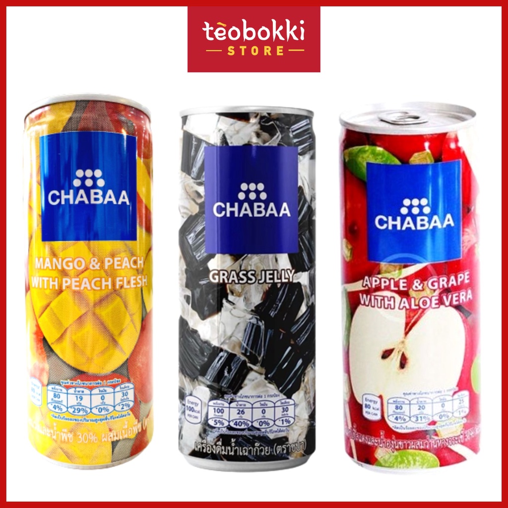 Nước trái cây Chabaa Thái Lan nhiều vị 230ml | Shopee Việt Nam