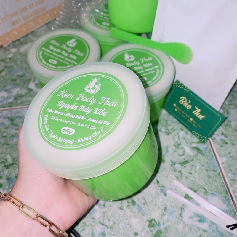 KEM Body Thái xanh - 500gr tặng sét tắm trắng ( Boss NGUYỄN THUÝ KIỀU ...