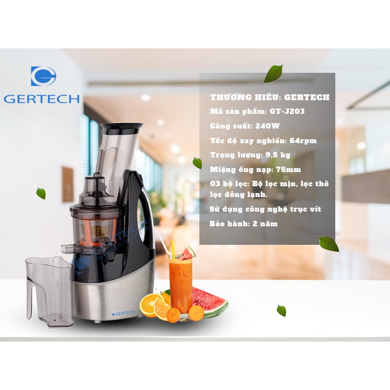 Máy ép chậm Gertech J203 Đức - GTJ203 | Shopee Việt Nam