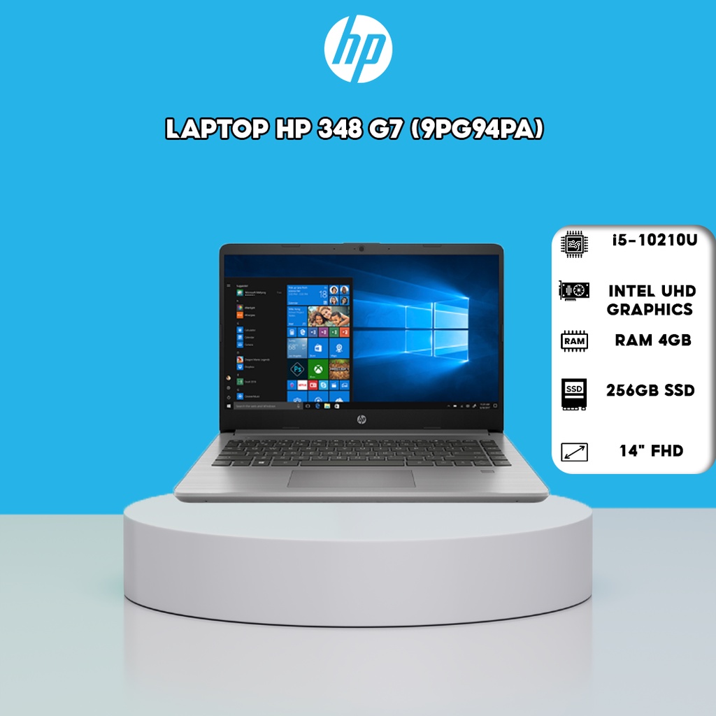 Laptop HP 348 G7 (9PG94PA) i5-10210U | 4GB| 256GB | Intel UHD Graphics ...