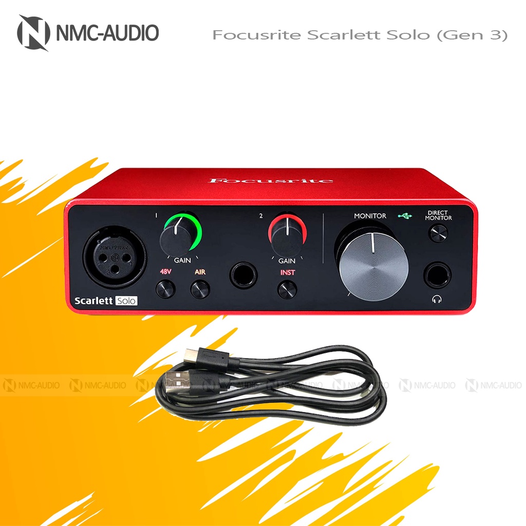 Mua Focusrite Scarlett solo Gen 3, Sound Card thu âm chuyên nghiệp cho ...