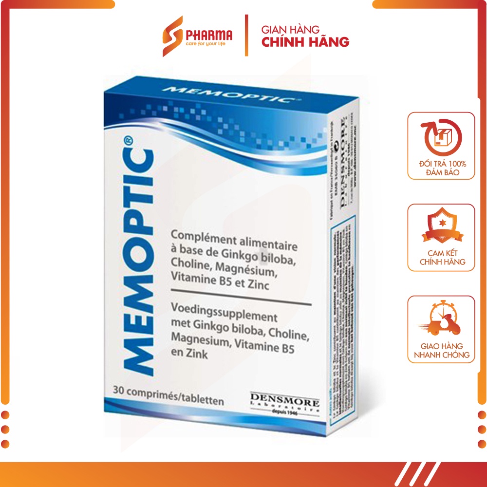 Viên Uống Bổ Não, Bổ Mắt Cao Cấp MEMOPTIC [Pháp] - DENSMORE (Hộp 30 ...