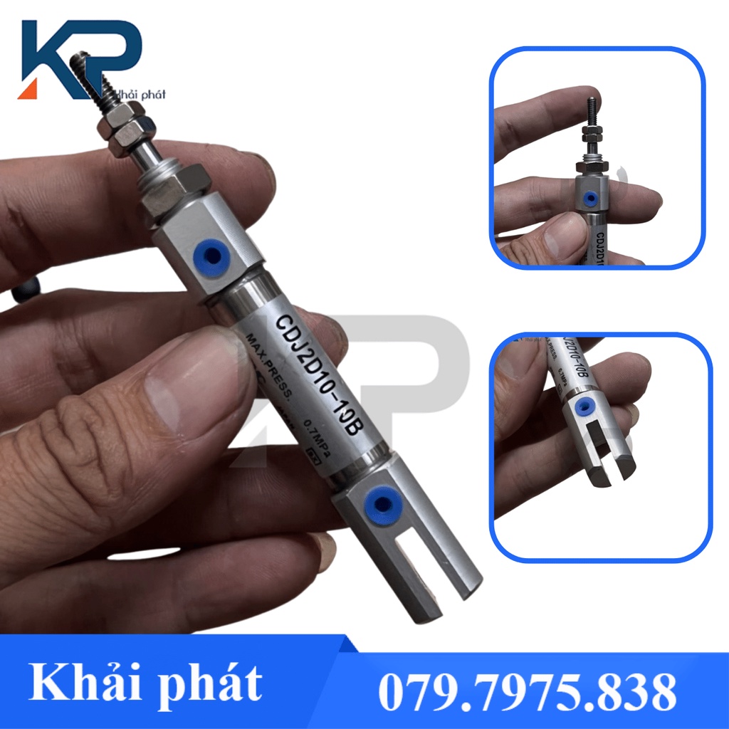Mua Xi lanh inox kiểu SMC CDJ2D- xi lanh mini PVN 10 16- ben hơi mini ...