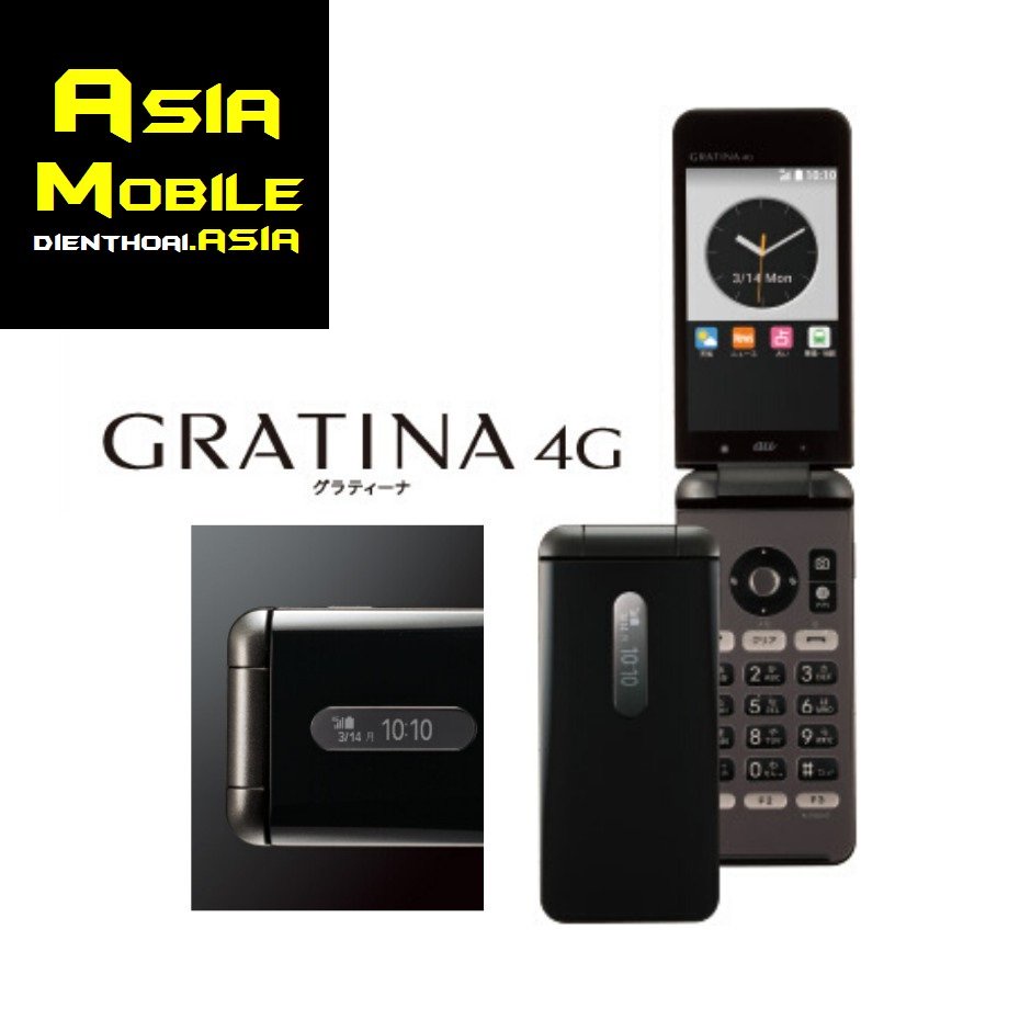 Điện thoại Nắp Gập Kyocera Gratina 4G KYF31 ( SIM 4G / Wifi / Chống ...