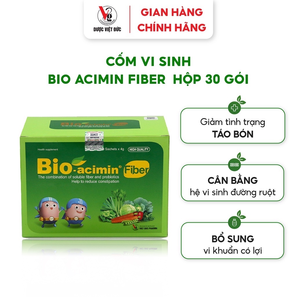 Cốm vi sinh Bio acimin Fiber bổ sung chất xơ tự nhiên cải thiện tình ...