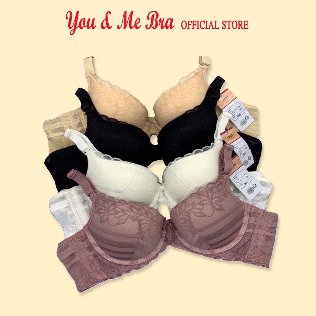 Mua Áo Ngực Cotton Ren Mút Vừa 3cm Dây Lưng Bản To 4 Móc Cài You&Me Bra LOVELY - 1130 giá rẻ ...