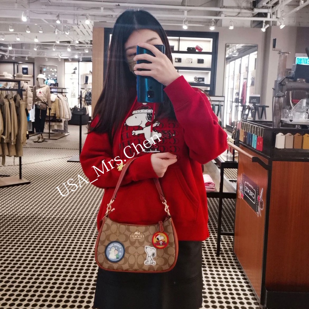 Mua Túi máy ảnh COACH Snoopy Đồng thương hiệu Phiên bản giới hạn Túi ...