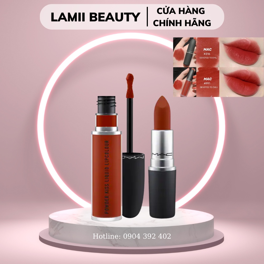 Mua Son thỏi/ kem MAC Powder Kiss Liquid màu 316/ 991 Devoted To Chili ...