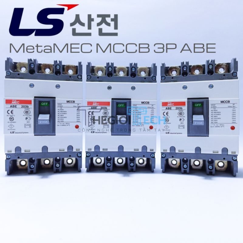 Aptomat 3 Pha-MCCB LS MetaMec ABE 125A~400A - 250A