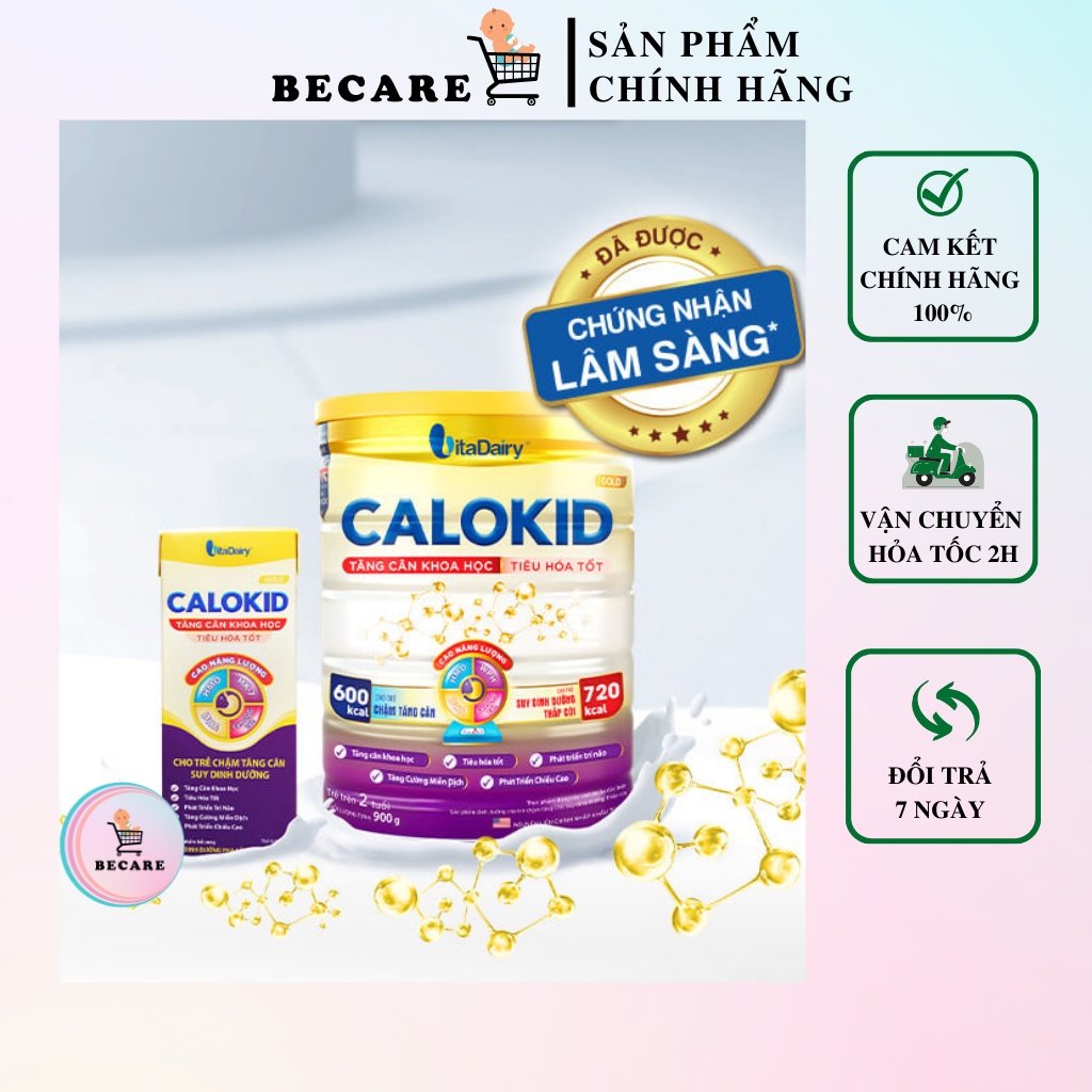 Sữa bột Calokid gold 900gr VitaDairy tăng cân khoa học, tiêu hóa tốt ...