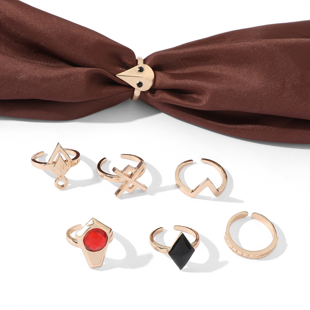 Mua Bộ 7 Nhẫn Kim Loại Hóa Trang Nhân Vật Anime Hu Tao Ring Genshin ...