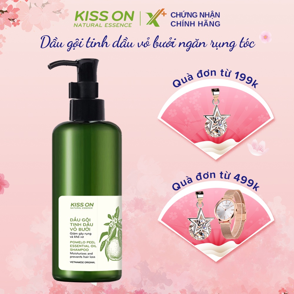 Dầu gội tinh dầu vỏ bưởi KISS ON giảm tóc gãy rụng, dưỡng tóc và da đầu ...