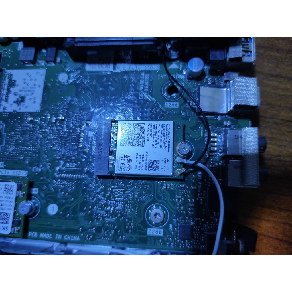 Card Wifi 6 Intel AX201 E3 Audio Mi n Nam