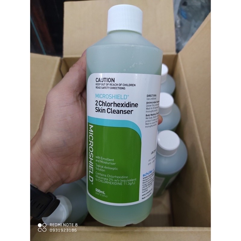 Dung dịch sát khuẩn ngoài da Microshield 2 Chlorhexidine Skin Cleanser ...