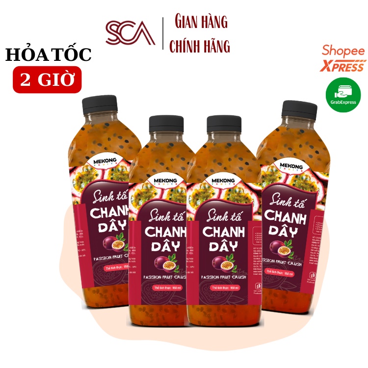 Sinh Tố Trái Cây MEKONG FRUITS Vị Chanh Dây - Passion Fruit Crush Chai ...