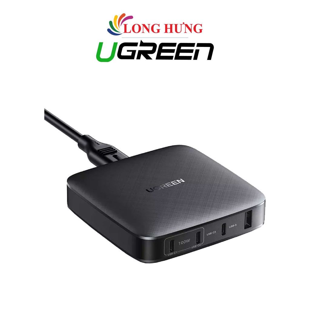 Sạc đa cổng Ugreen Desktop Fast Charger 1USB 3Type-C 100W QC 4+ PD 3.0 ...